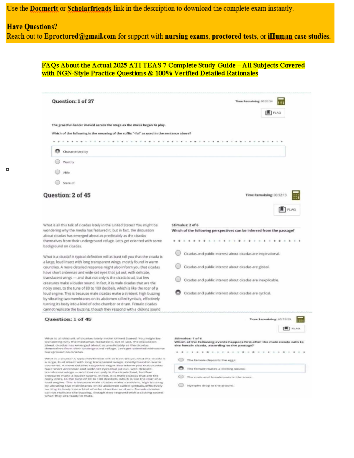 ATI TEAS 7 Complete Study Guide 2025: Essential Q&A for Success - Studocu