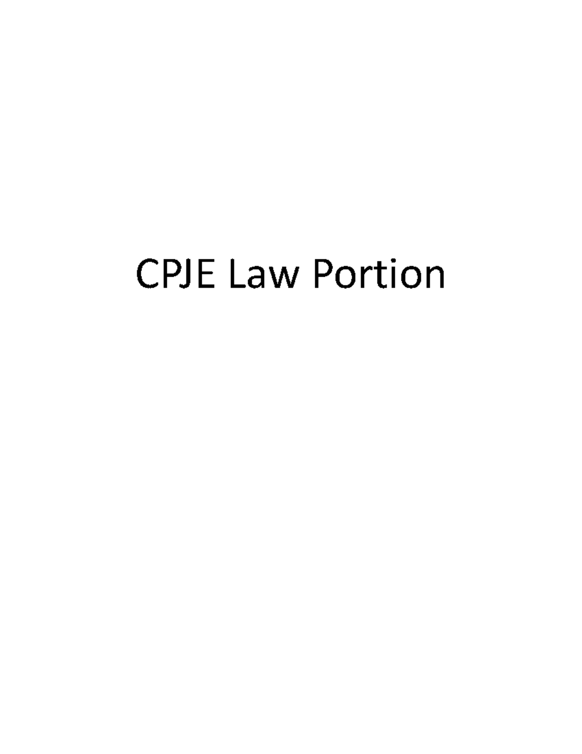 CPJE - Key Points on Pharmacy Law and Operations - Studocu