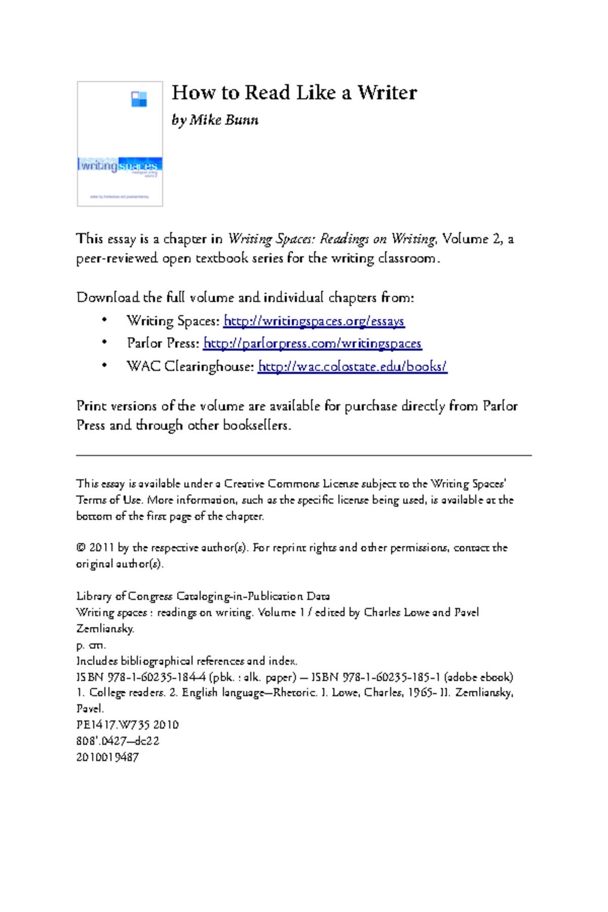 How to Read Like a Writer: Techniques for Effective Analysis - Studocu