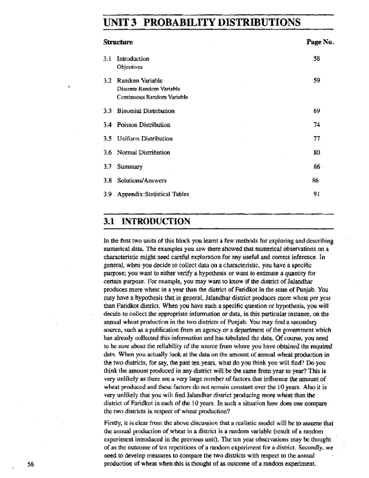 Unit 3 - Probability Distributions: Understanding Random Variables and ...
