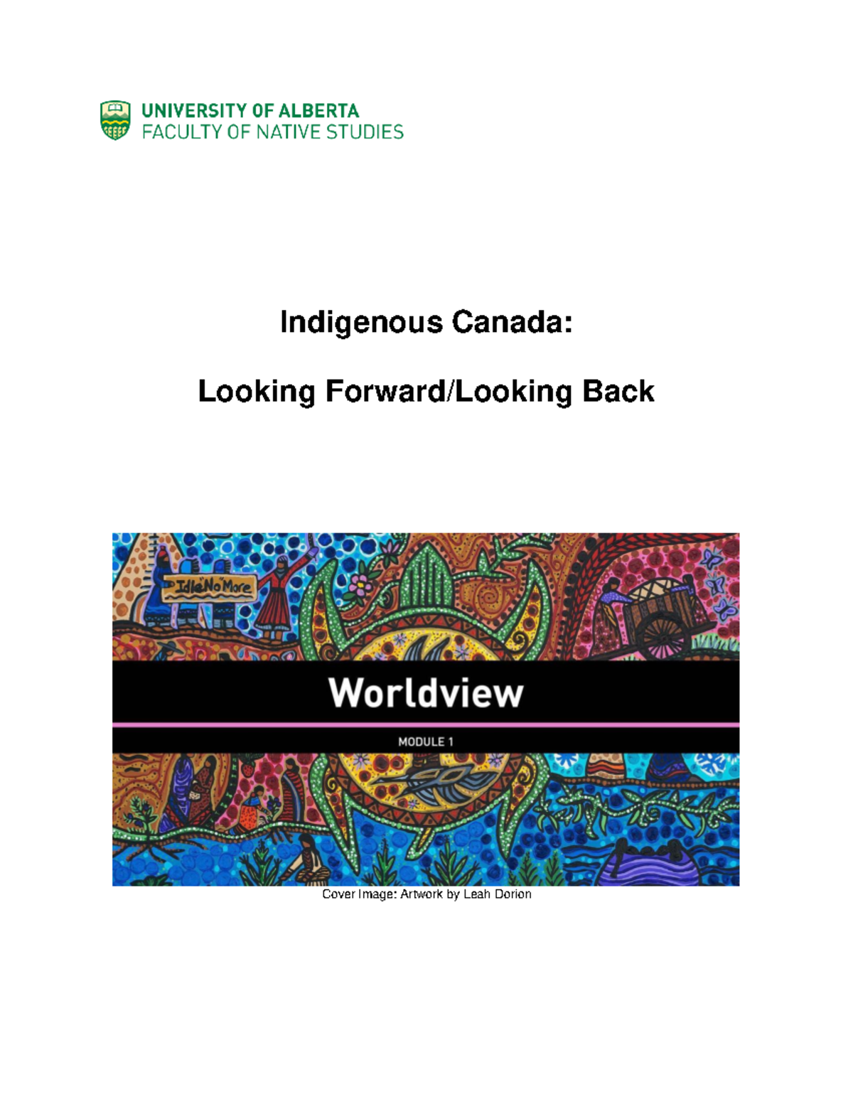Module 1: Indigenous Worldviews - Chapter 1 Overview - Studocu