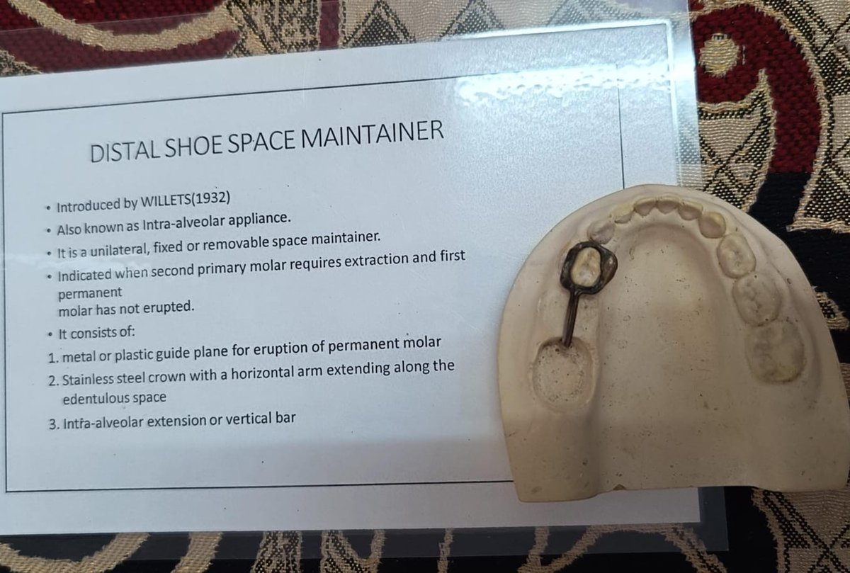 Pedo spotters - Notes - DISTAL SHOE SPACE MAINTAINER Introduced WILLETS ...