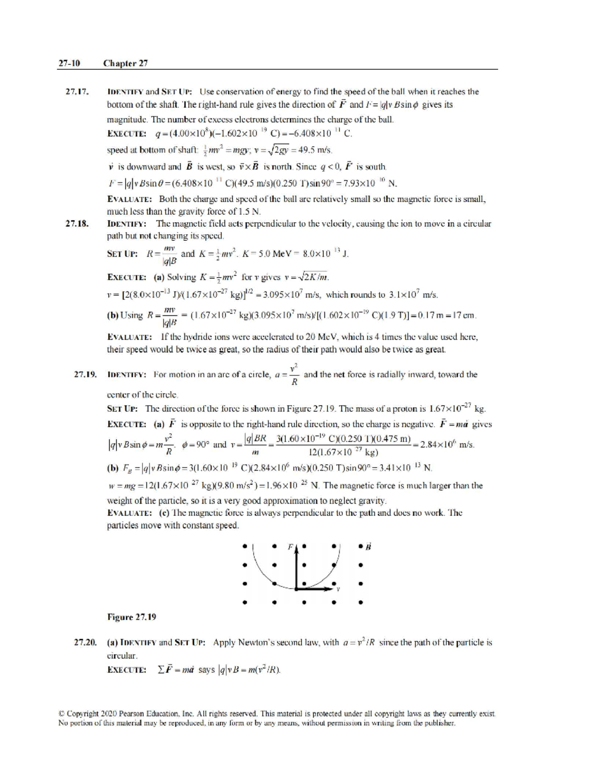 University Physics (PHYS 101) Chapter 27: Energy & Magnetic Forces Analysis - Studocu