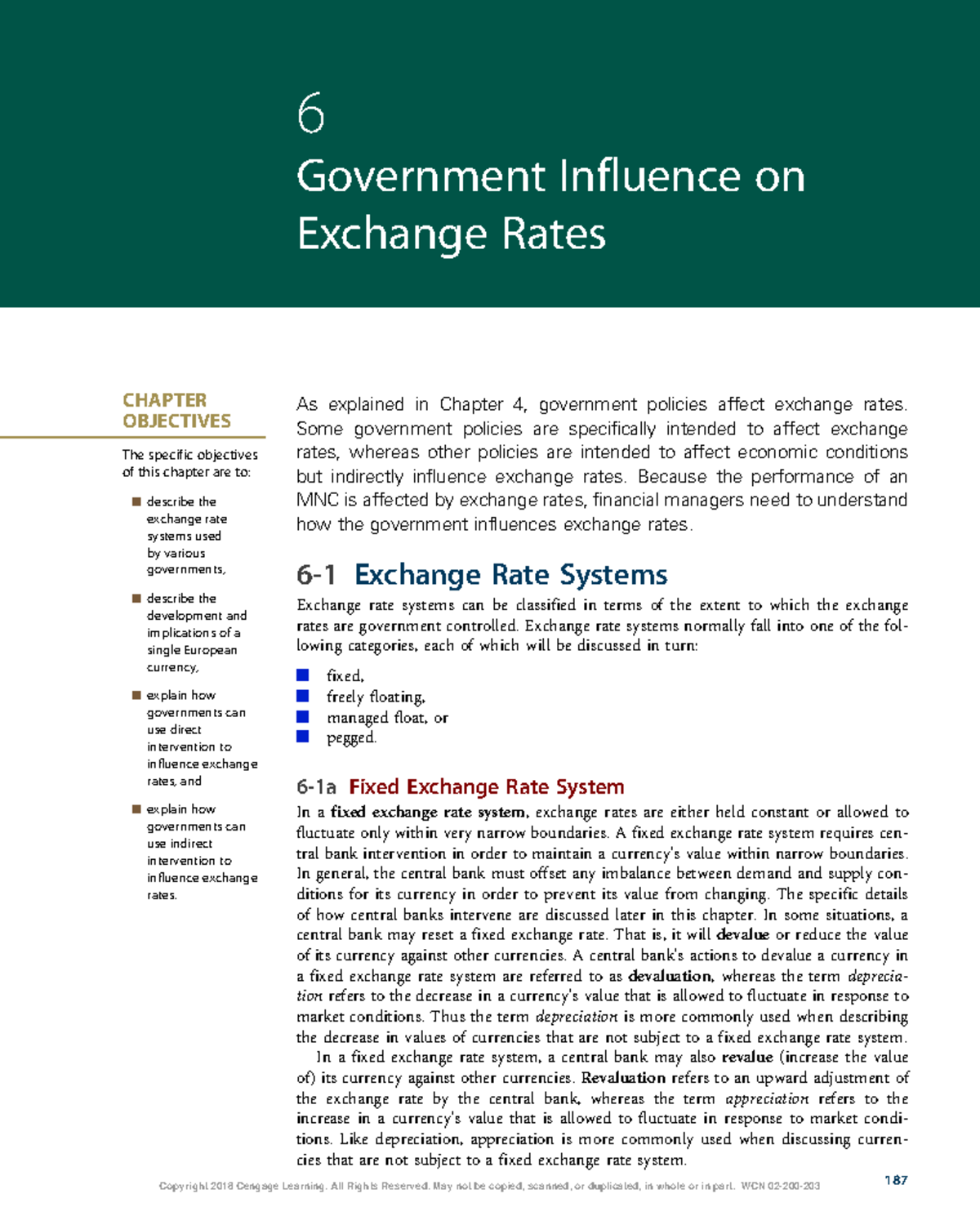 Government Influence on Exchange Rates: Chapter 6 Insights - Studocu