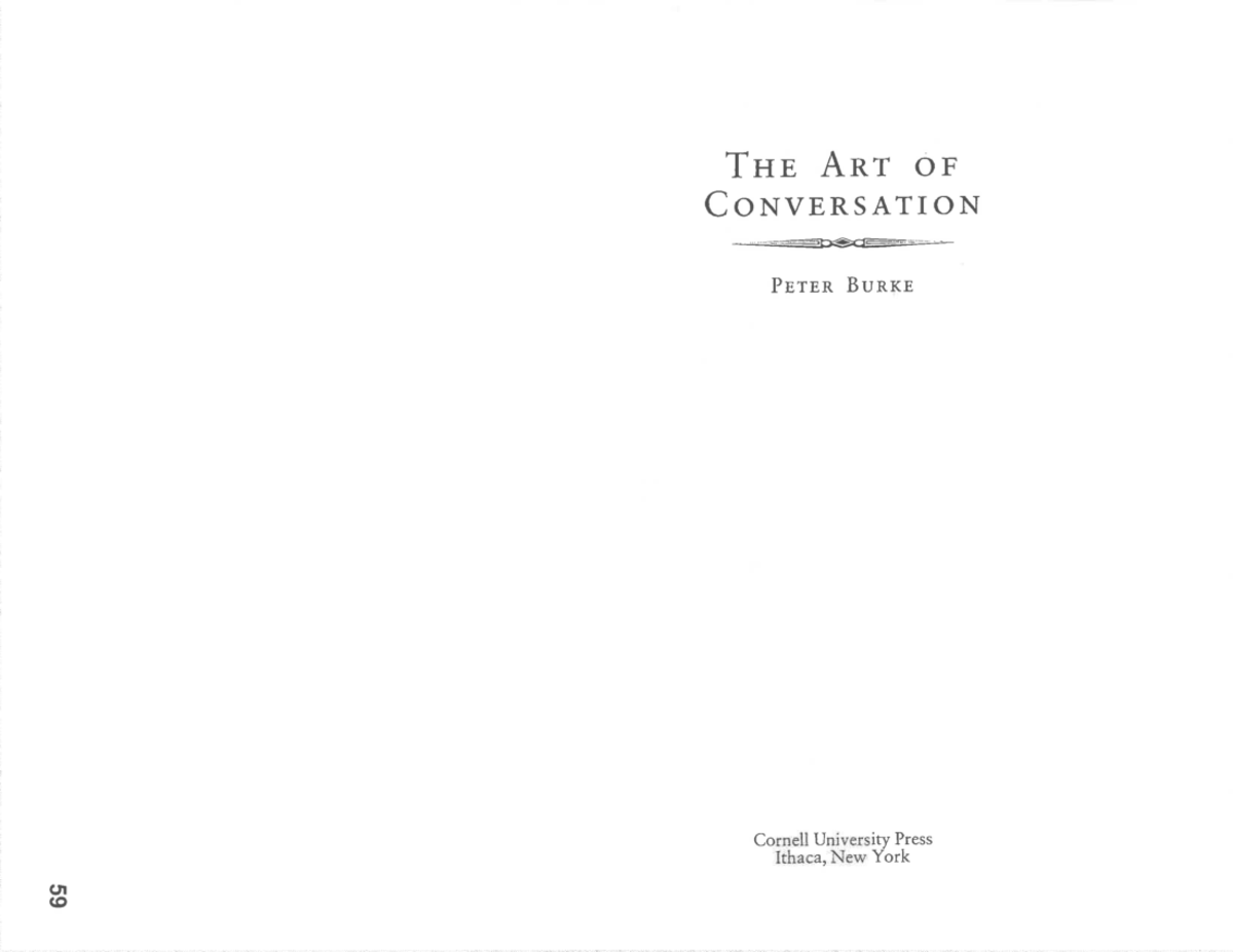 THE ART OF CONVERSATION: A COMPREHENSIVE ANALYSIS (ENG 101) - Studocu