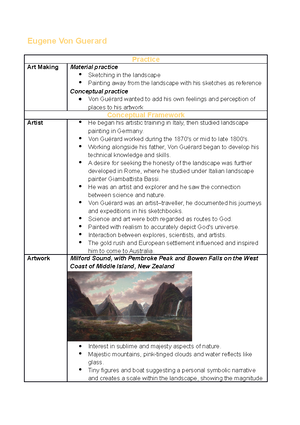 Frames of art - notes - | NSW Department of Education The frames ...