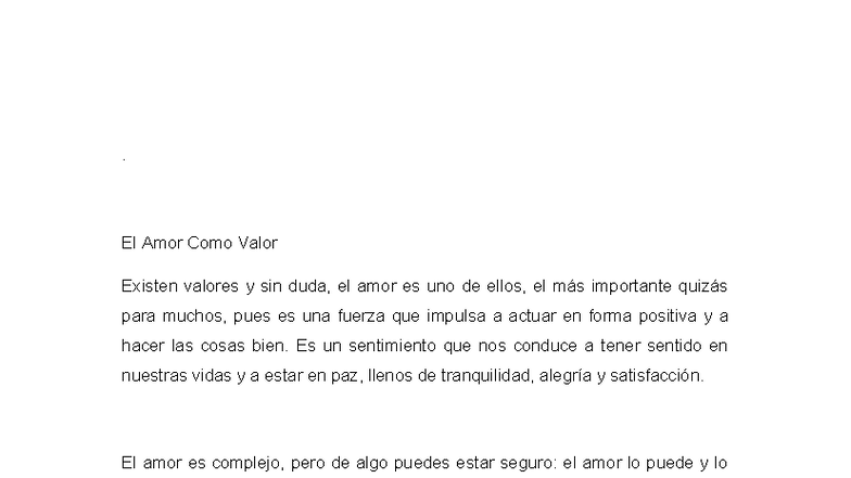 El Valor del Amor: Reflexiones y Tipos de Amor en la Vida - Studocu