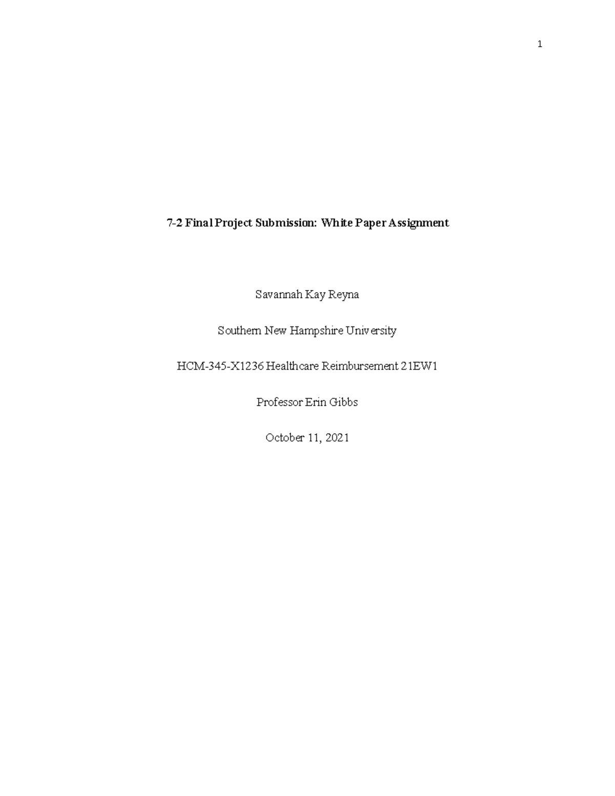 7.2 Final Project Submission. White Paper Assignment - 7-2 Final ...