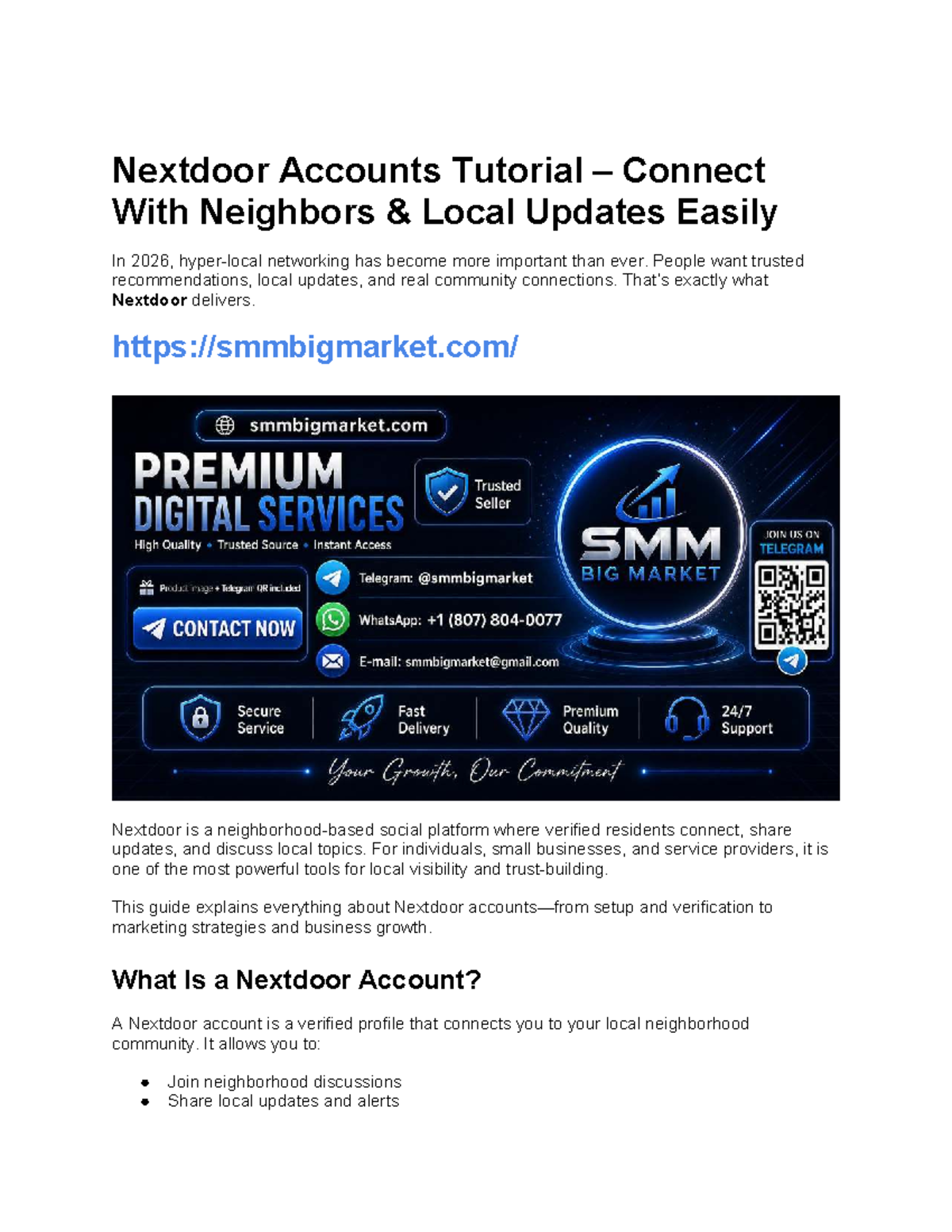 Study of Hyperlocal Social Systems: Nextdoor Accounts Guide - Studocu