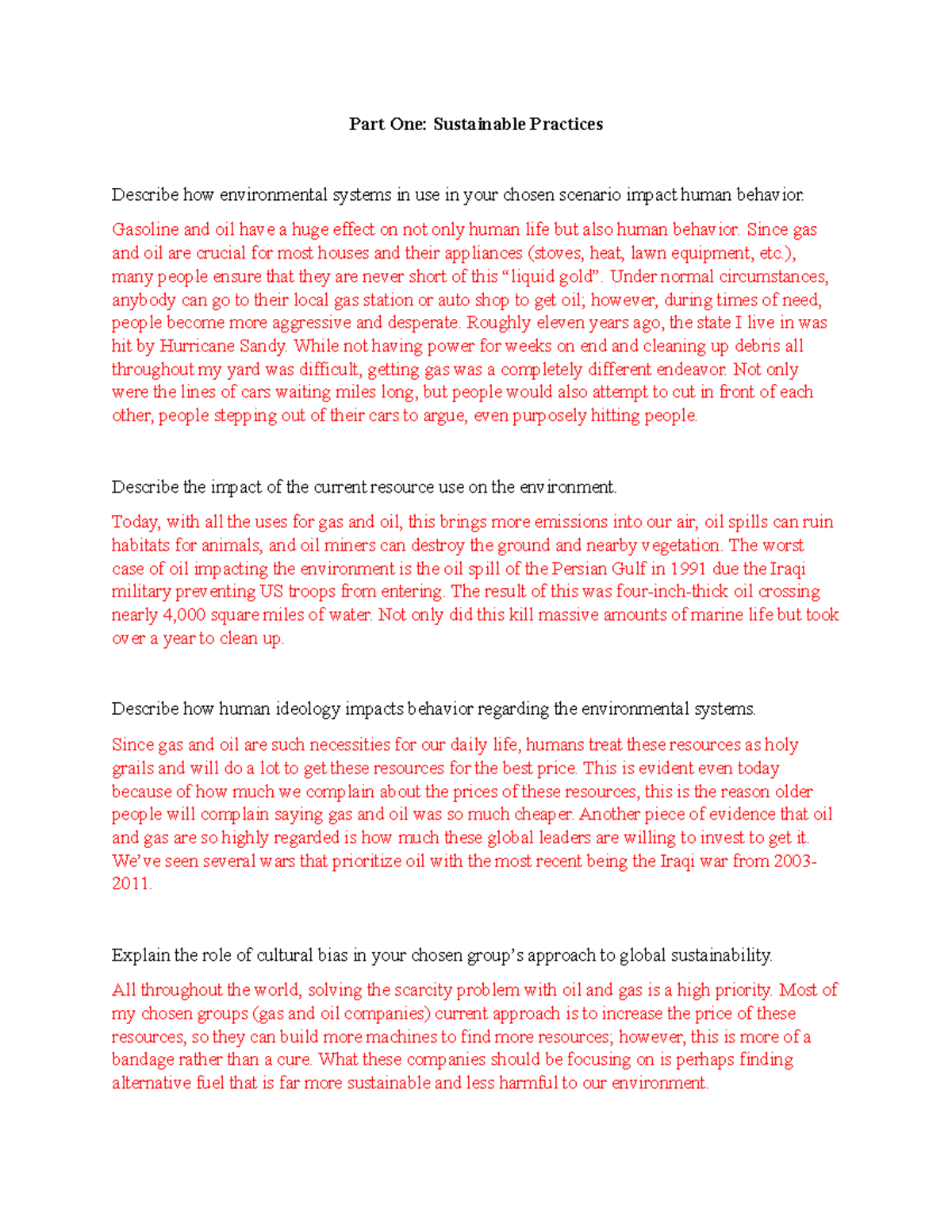 SUS 101: Insights on Sustainable Practices and Human Behavior - Studocu