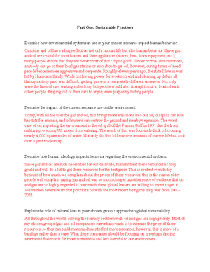 [Solved] Describe how environmental systems in use in your chosen ...