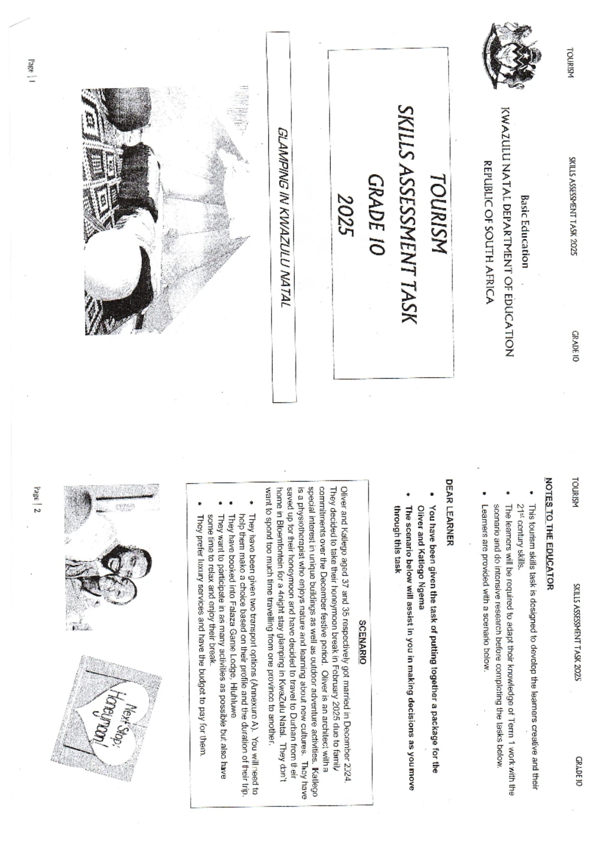 BCM 2024 Grade 12 Tourism March Test Marking Guidelines Studocu