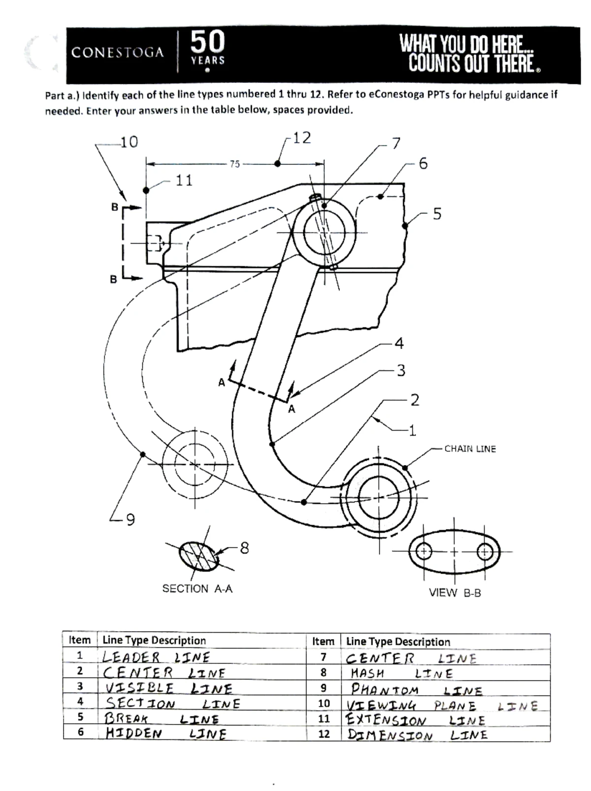 Engineering Drawing & Blueprint - Assignment 2 (CONESTOGA) - Studocu