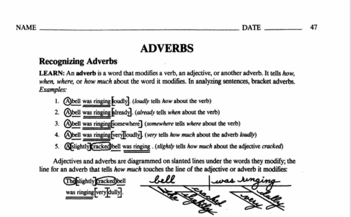 47 ADVERBS: Understanding and Recognizing Adverbs in Sentences - Studocu
