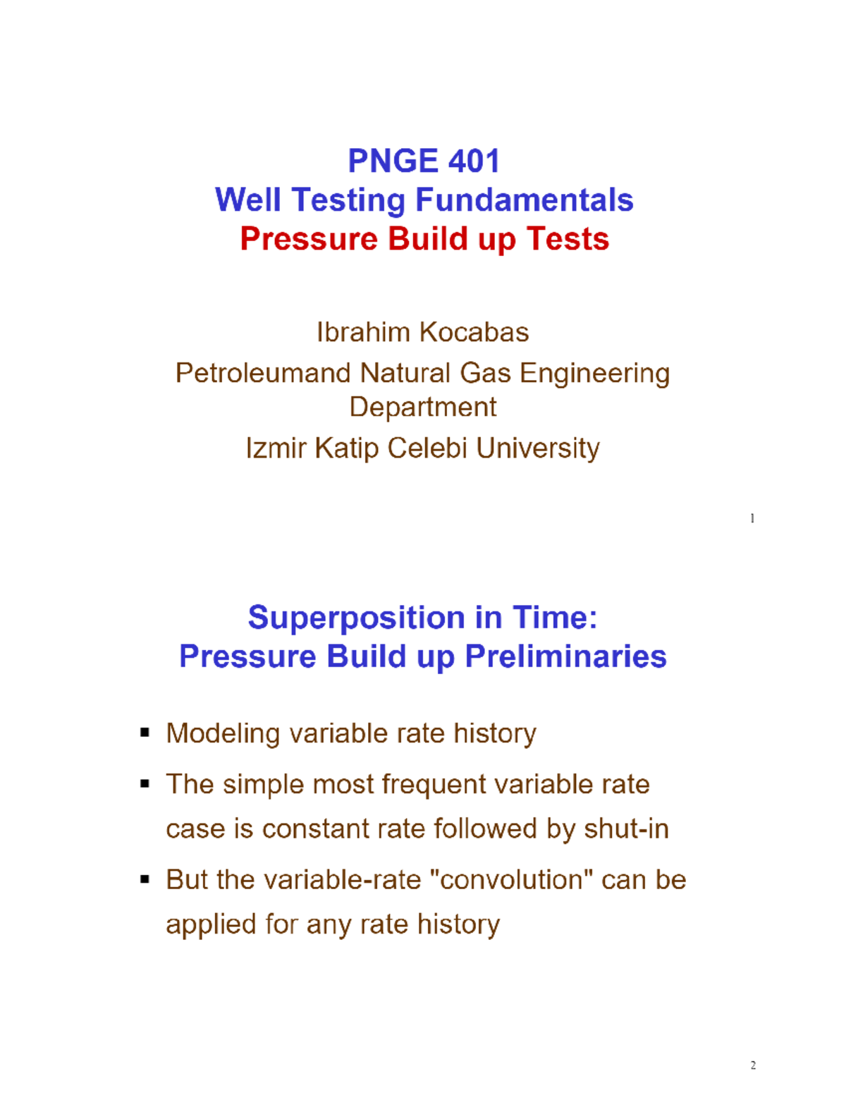 Types and Purposes of Well Tests - PDF Guide for Students - Studocu