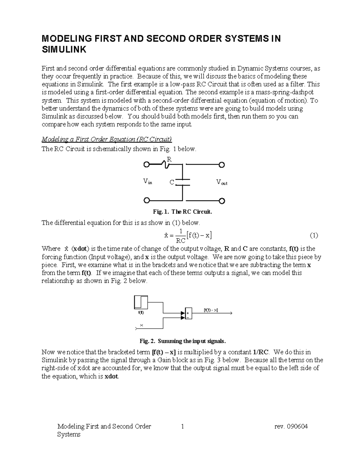 Modeling 1st & 2nd Order Systems in Simulink: A Comprehensive Guide ...