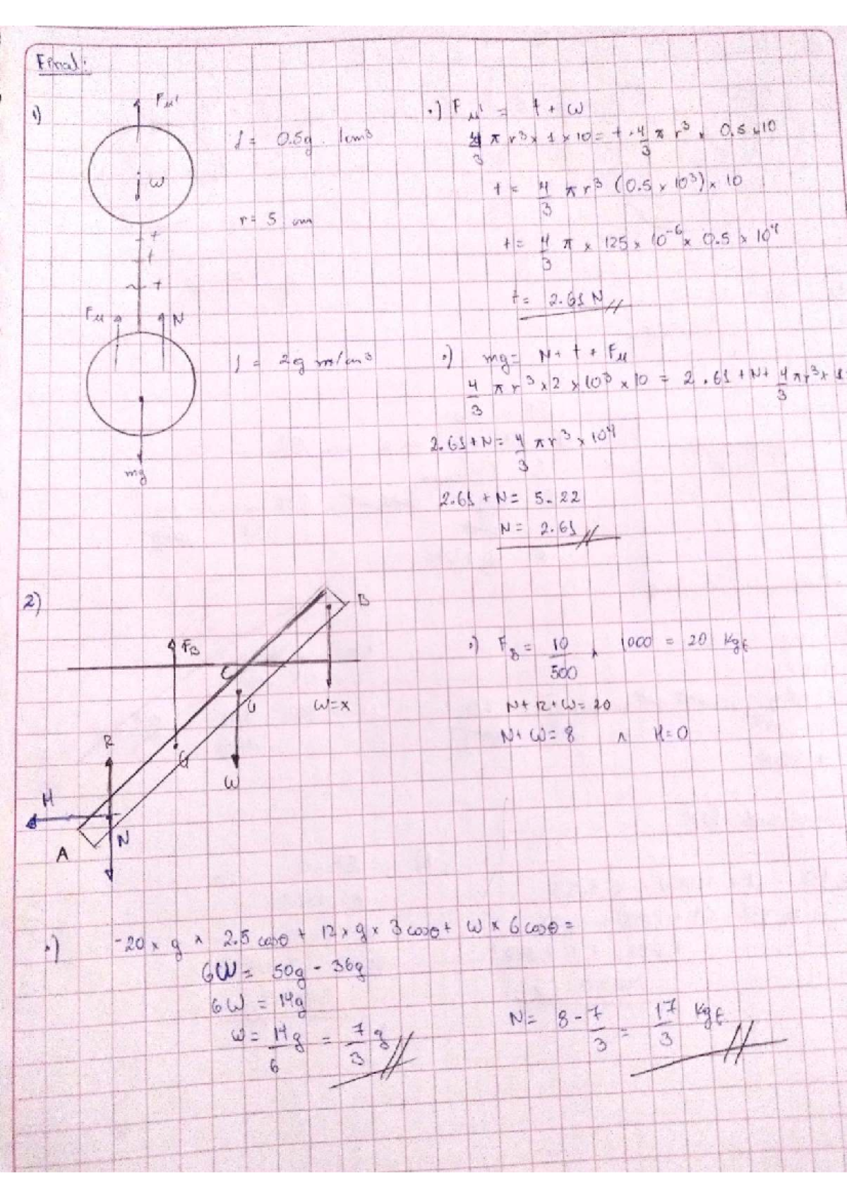 Final Exam: Physics Concepts and Calculations (FUT 1) - Studocu