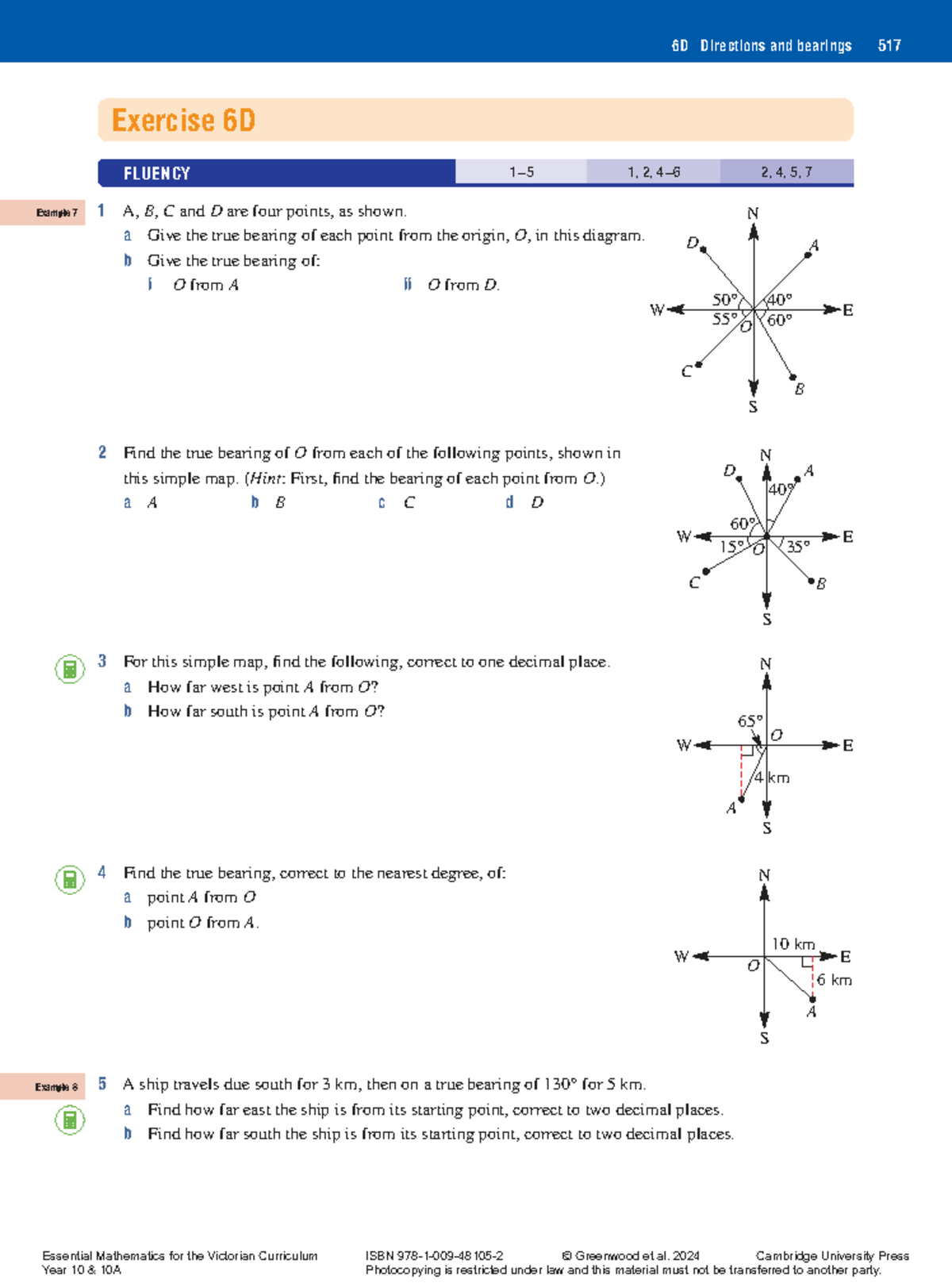 Year 10 Mathematics: Bearings and Directions Exercises - Studocu