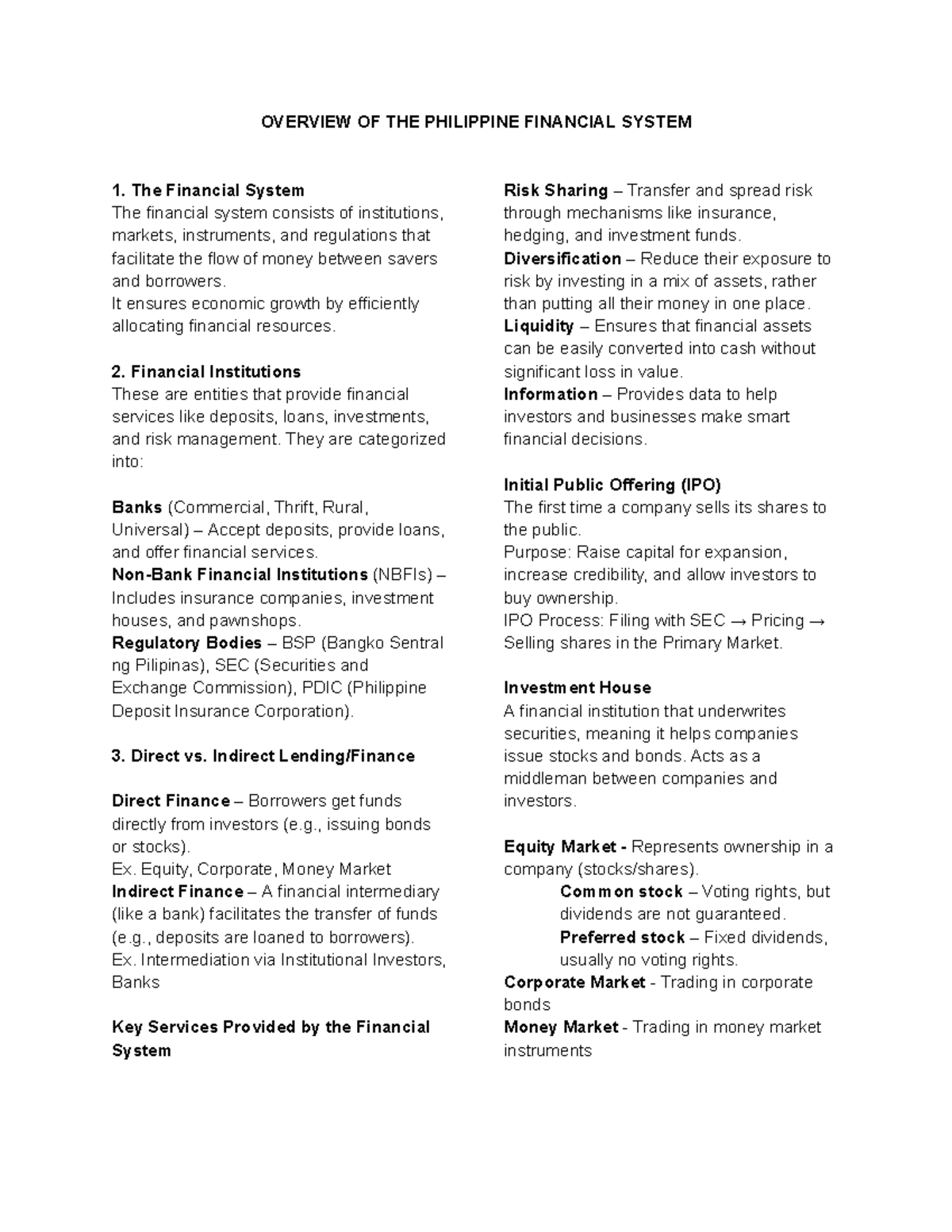 Philippine Financial System Overview: Key Institutions & Functions ...