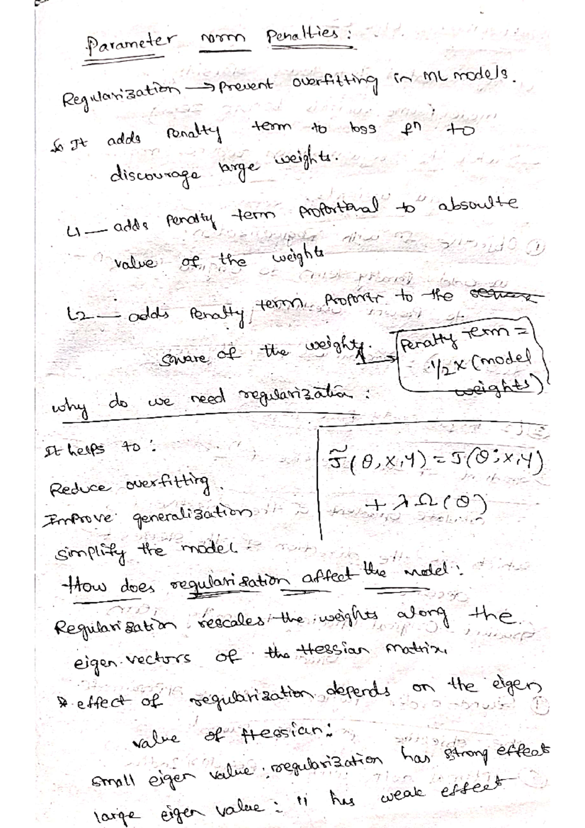 NNDL Unit-4: Regularization Techniques in Machine Learning Models - Studocu