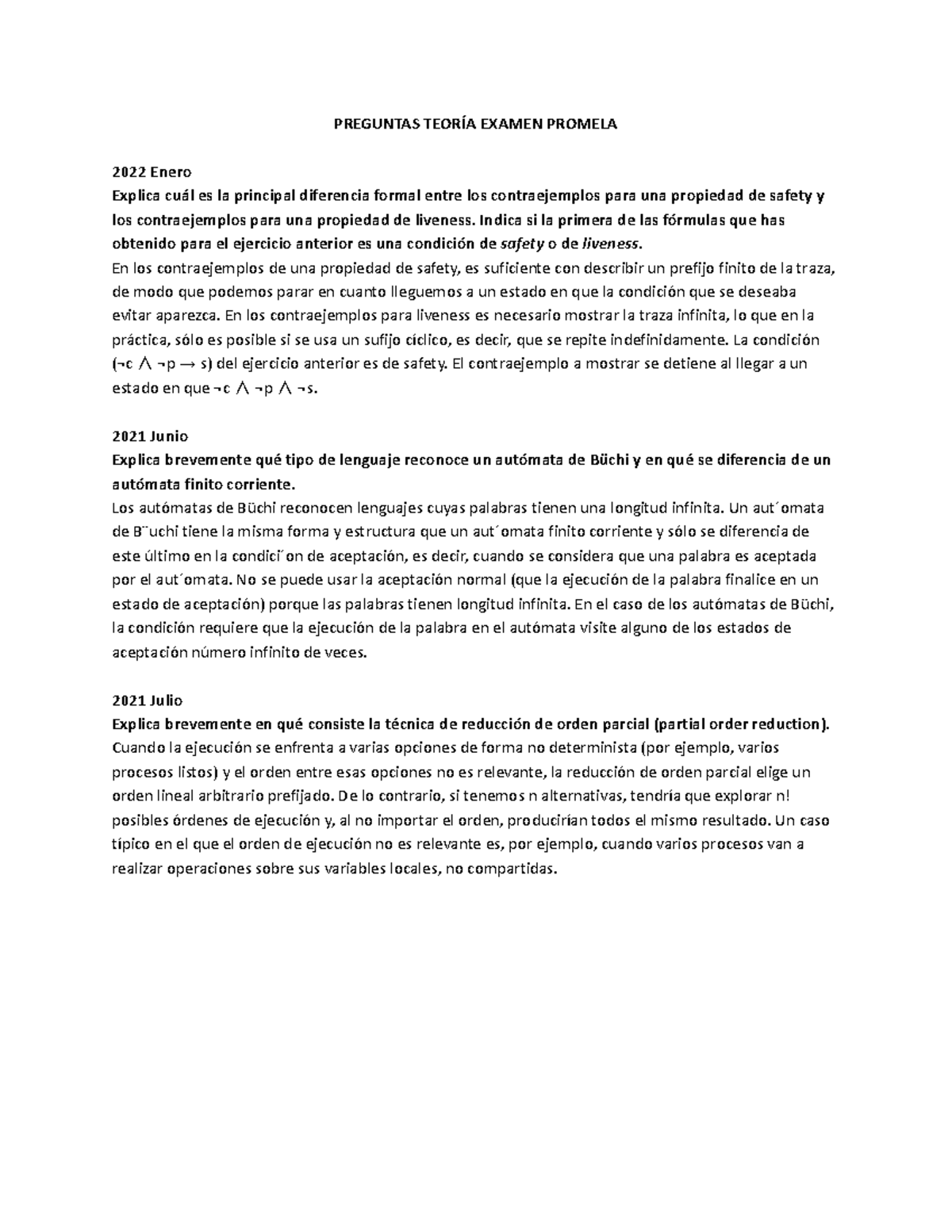 Recopilación Preguntas Teoría Promela Examen - PREGUNTAS TEORÍA EXAMEN ...