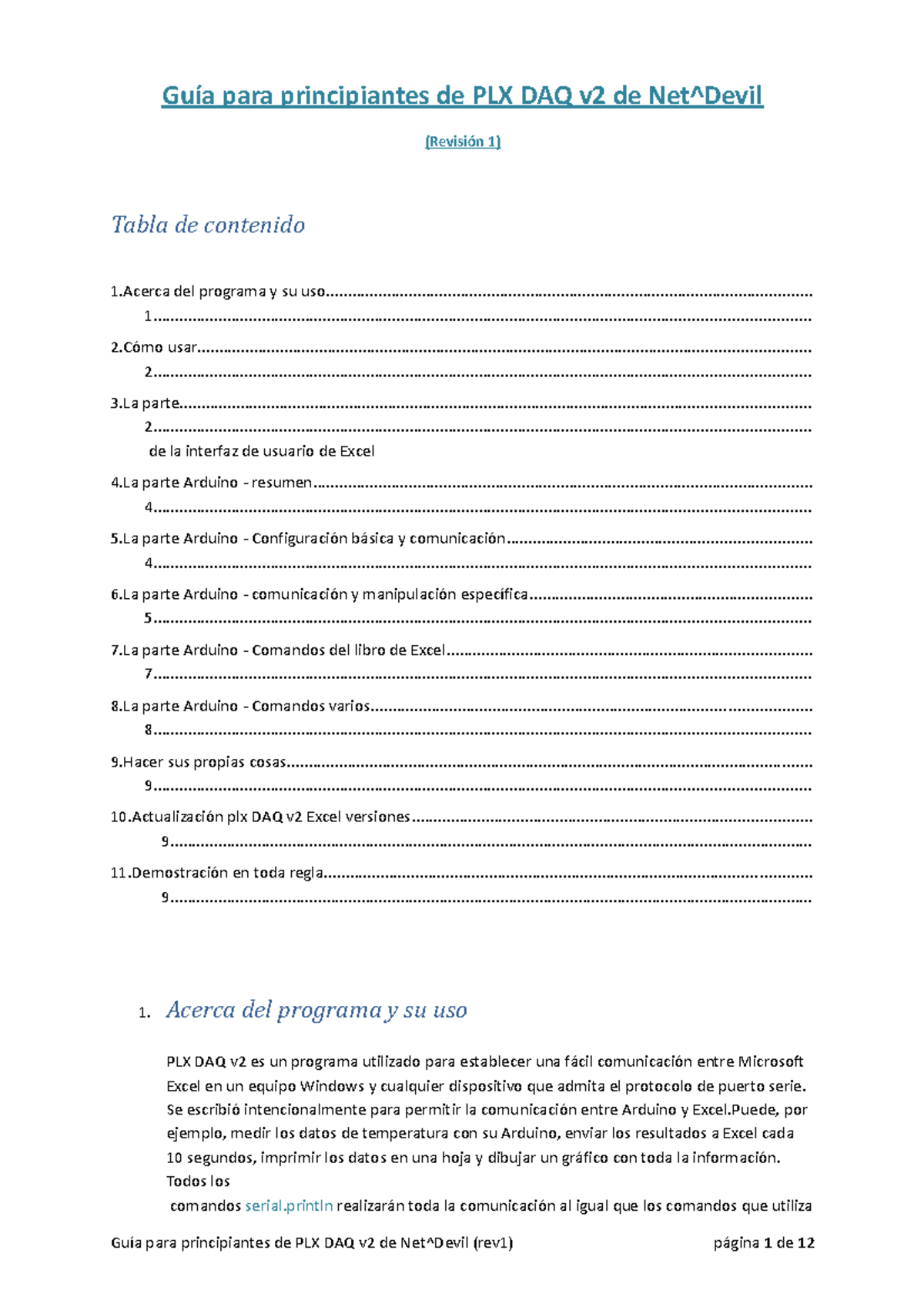 Guía Introductoria de PLX DAQ v2 para Arduino y Excel - Studocu