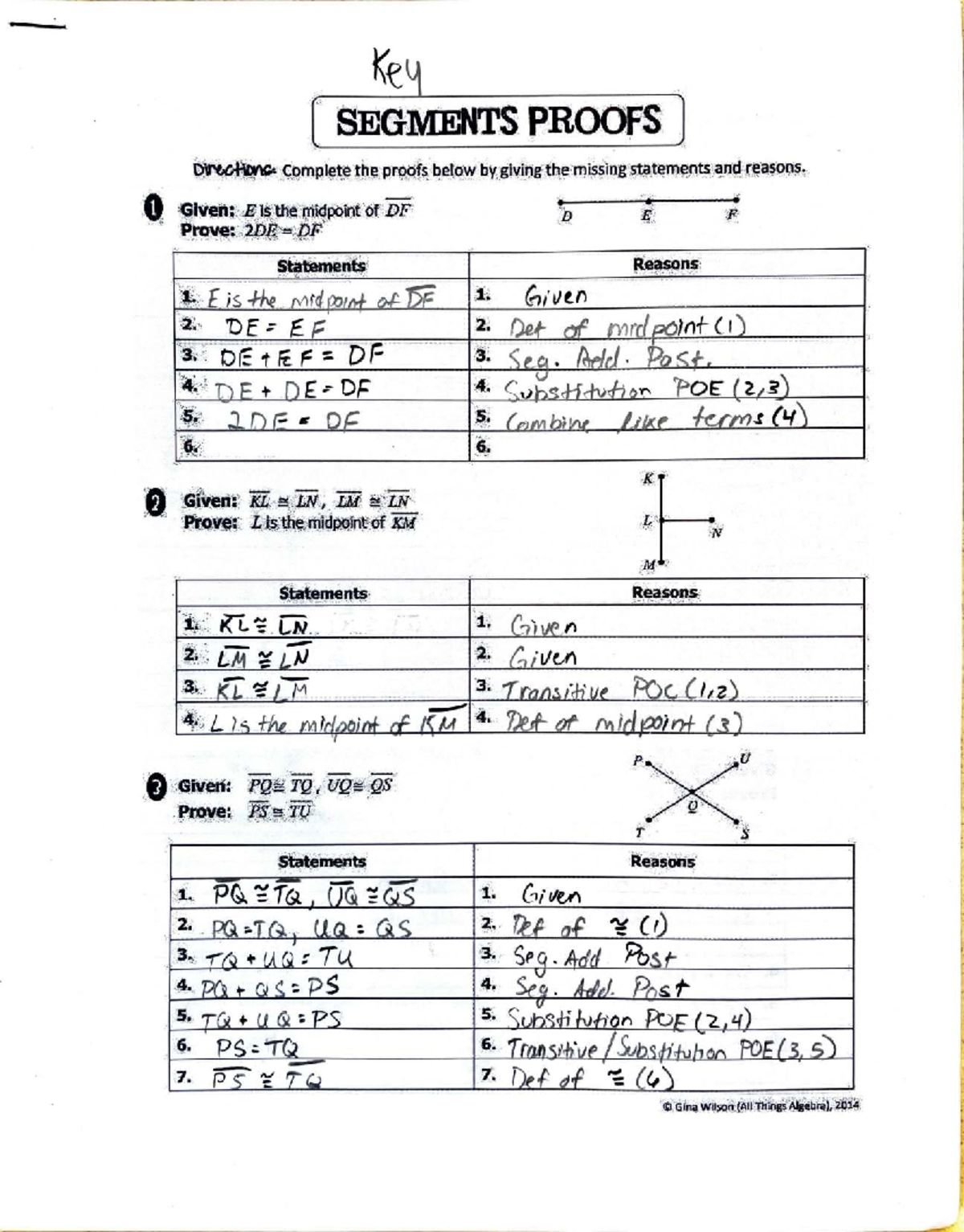 Title: Key Proofs for Segments in Geometry (MATH 101) - Studocu