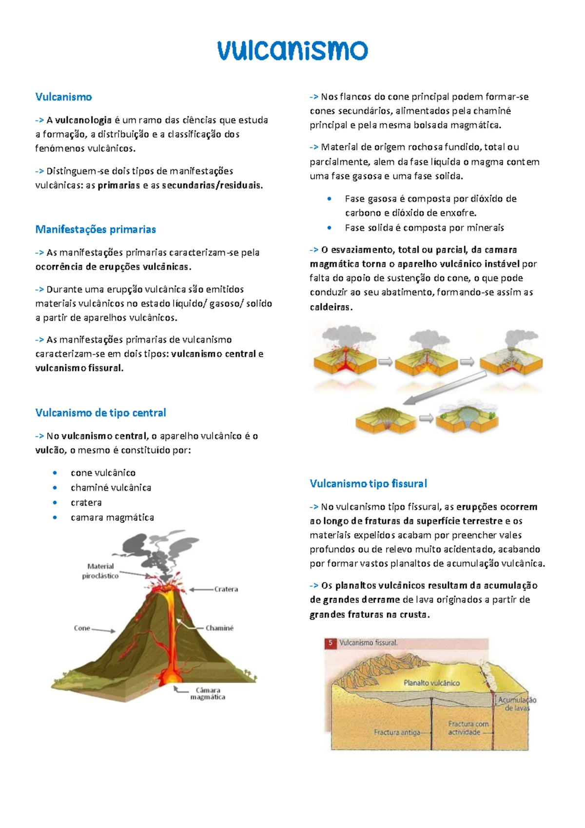 Biologia-Geologia, Geologia - 10º ANO - RESUMOS GEOLOGIA 10º ANO CURSO DE CIÊNCIAS E TECNOLOGIAS ...