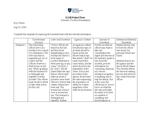 CJ 340 Module Three Assignment: Exploring Classical and Biological ...