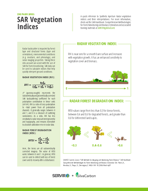 SAR Handbook - Cheat Sheet - Estimating forest height - A quick ...