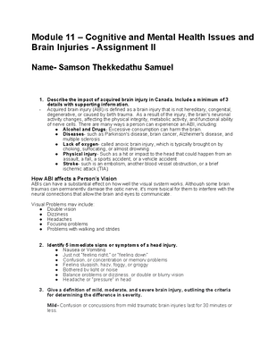 Module 12 Health Conditions mod12 - Module 12 – Health Conditions ...