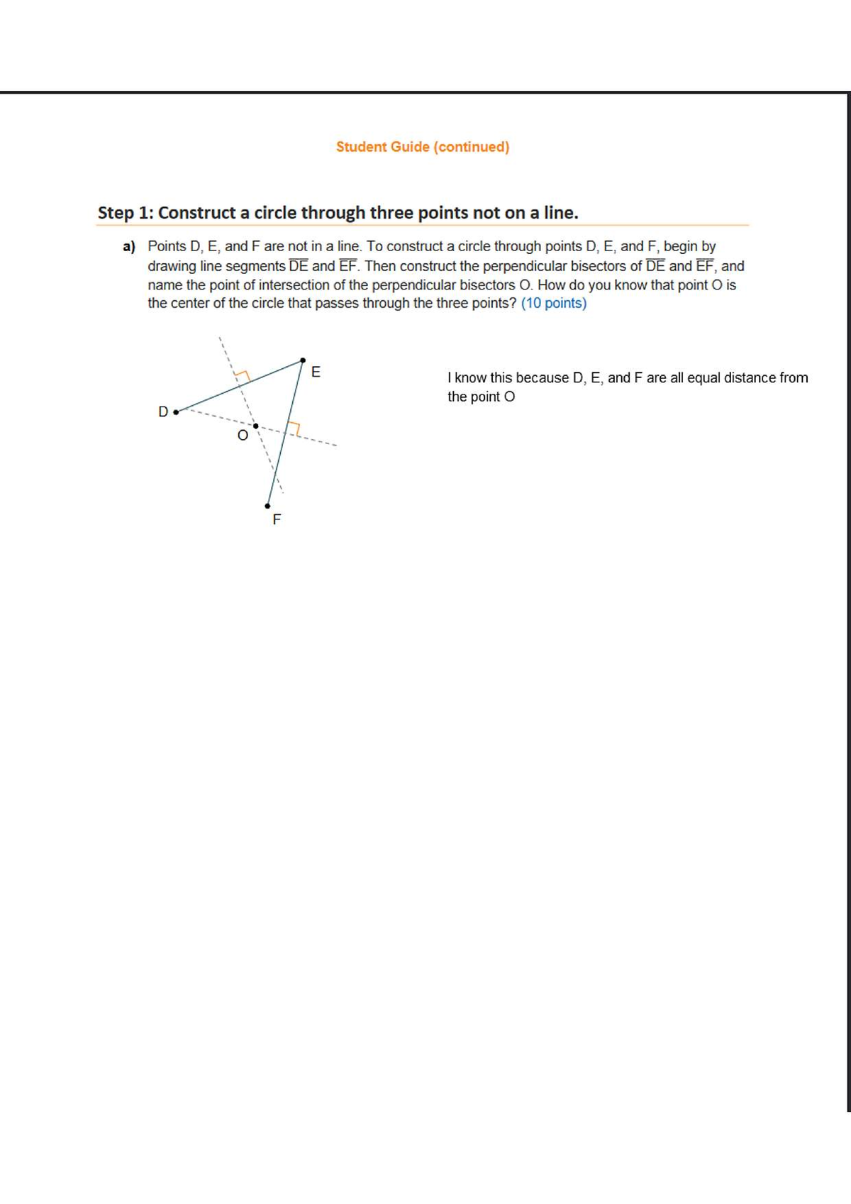 Geometry Performance Task: Circle Construction & Proofs - Studocu