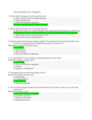 Sophia Critical Thinking Unit 4 Challenge 1 - Sophia Critical Thinking ...
