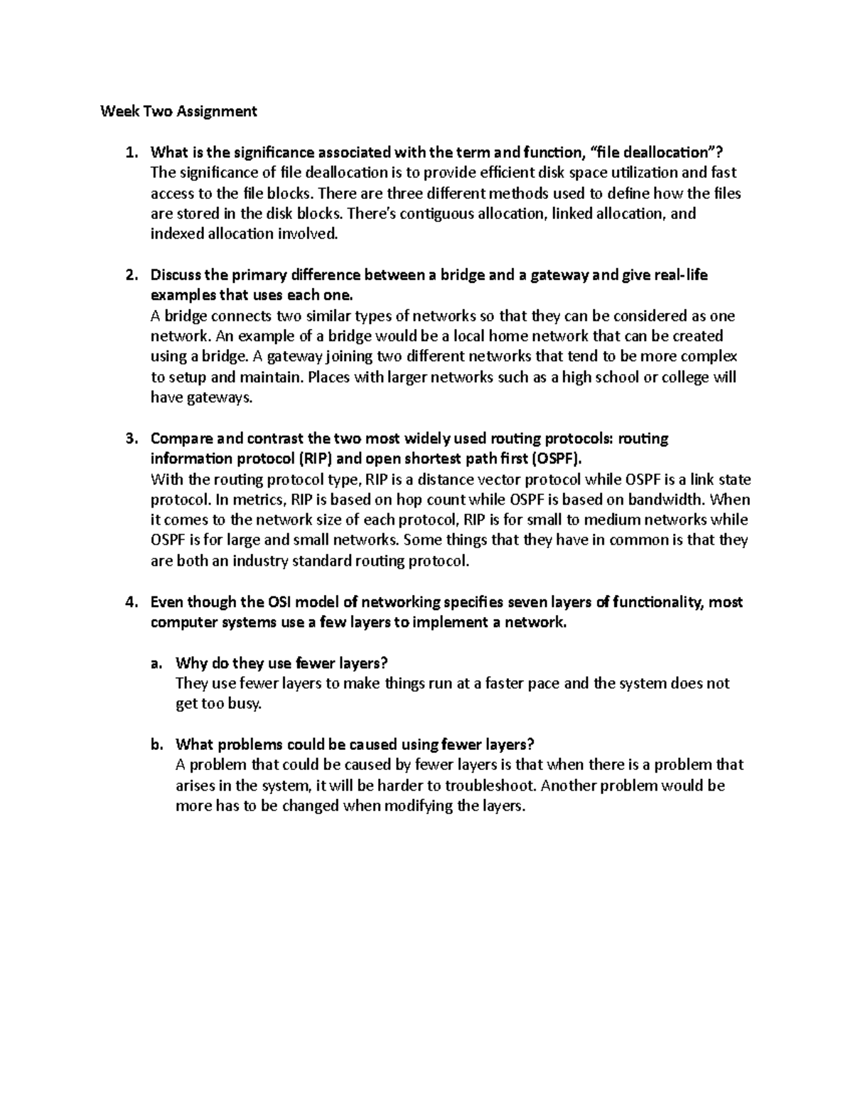 Zander Week 2 Assignment - Week Two Assignment What is the significance ...