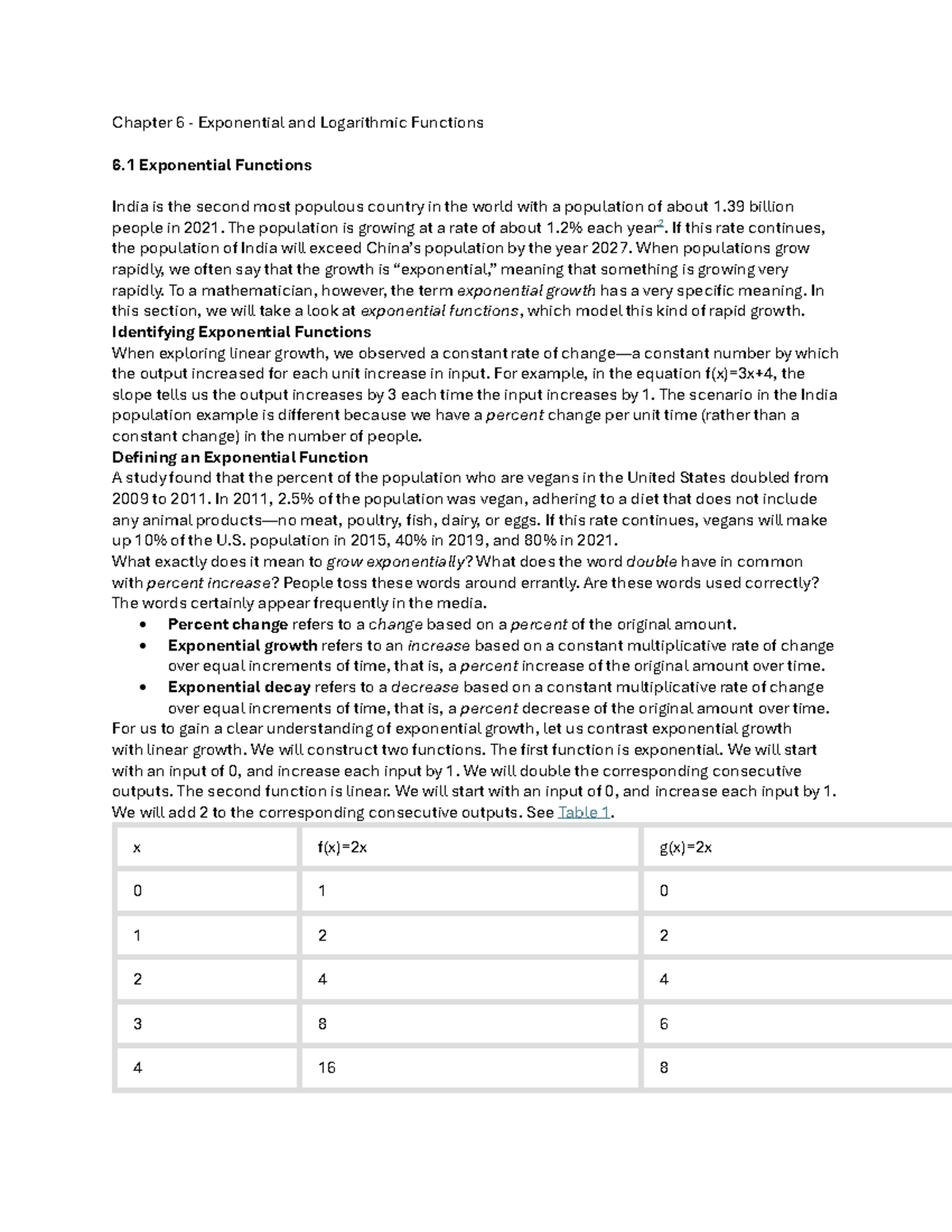 Unit 5 - Logarithmic Functions: Understanding Exponential Growth and ...