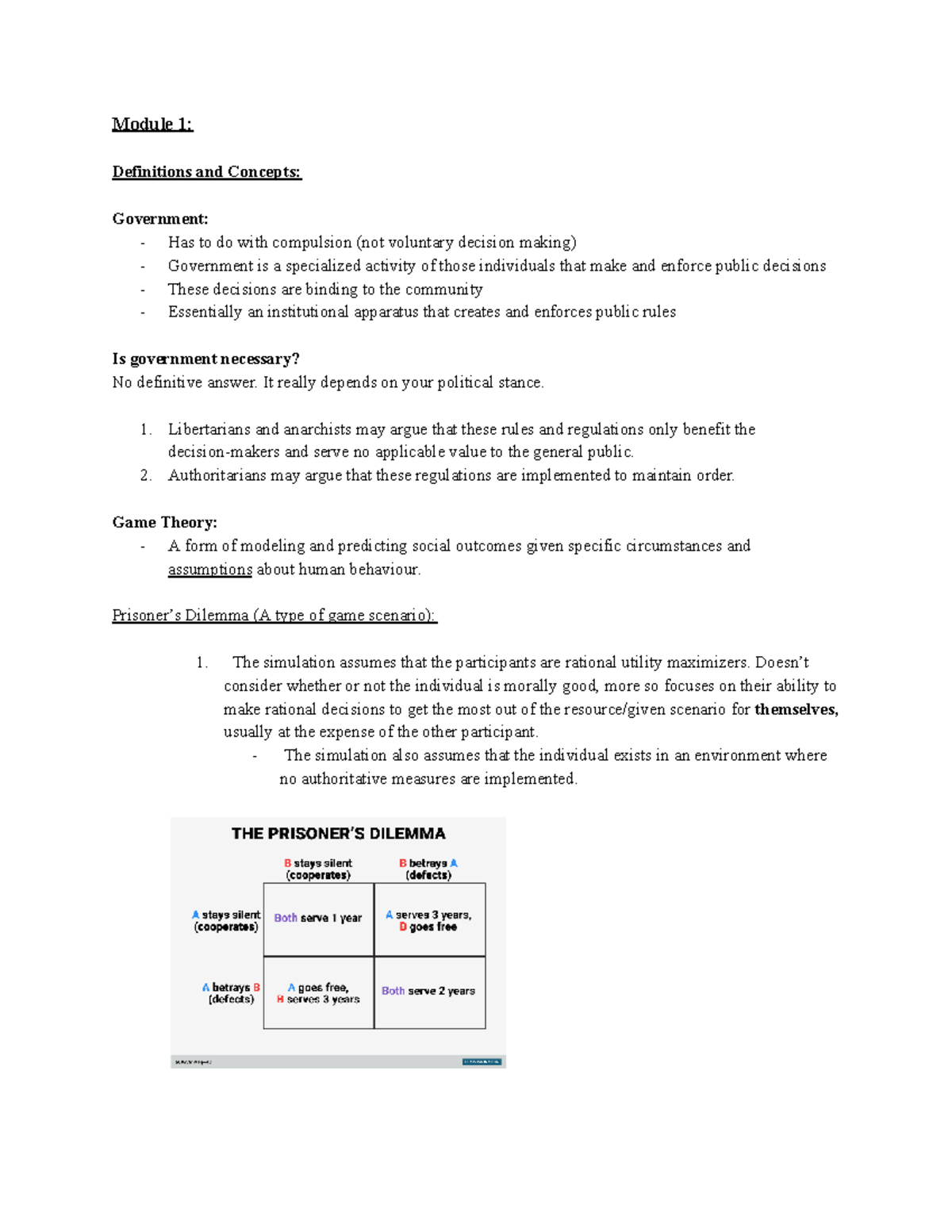 Polisci 1AA3 Lecture Notes on Government, Politics, and Power - Studocu