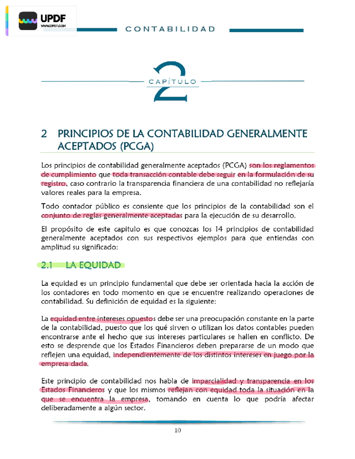CAP 2 PCGA-LN 2024 - Principios de Contabilidad Generalmente Aceptados ...