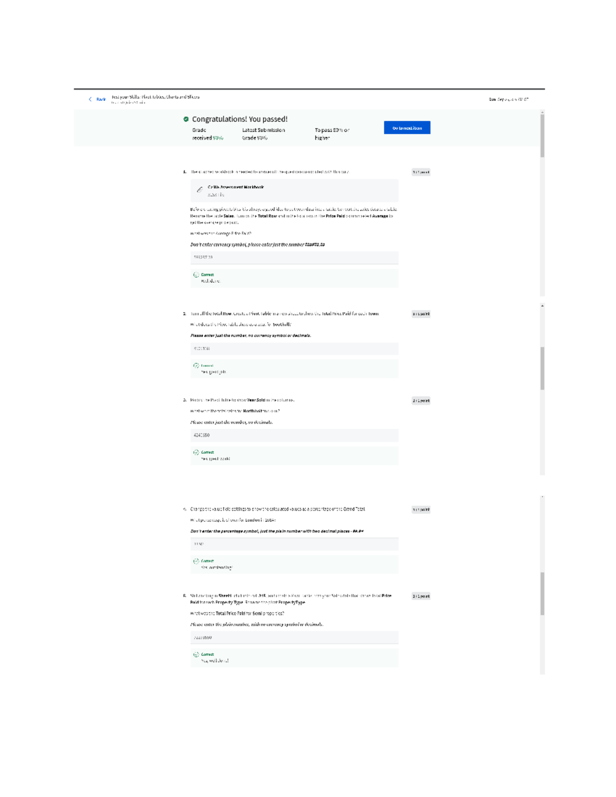 C2 W6 Practice Quiz 7: Mastering Pivot Tables, Charts & Slicers - Studocu