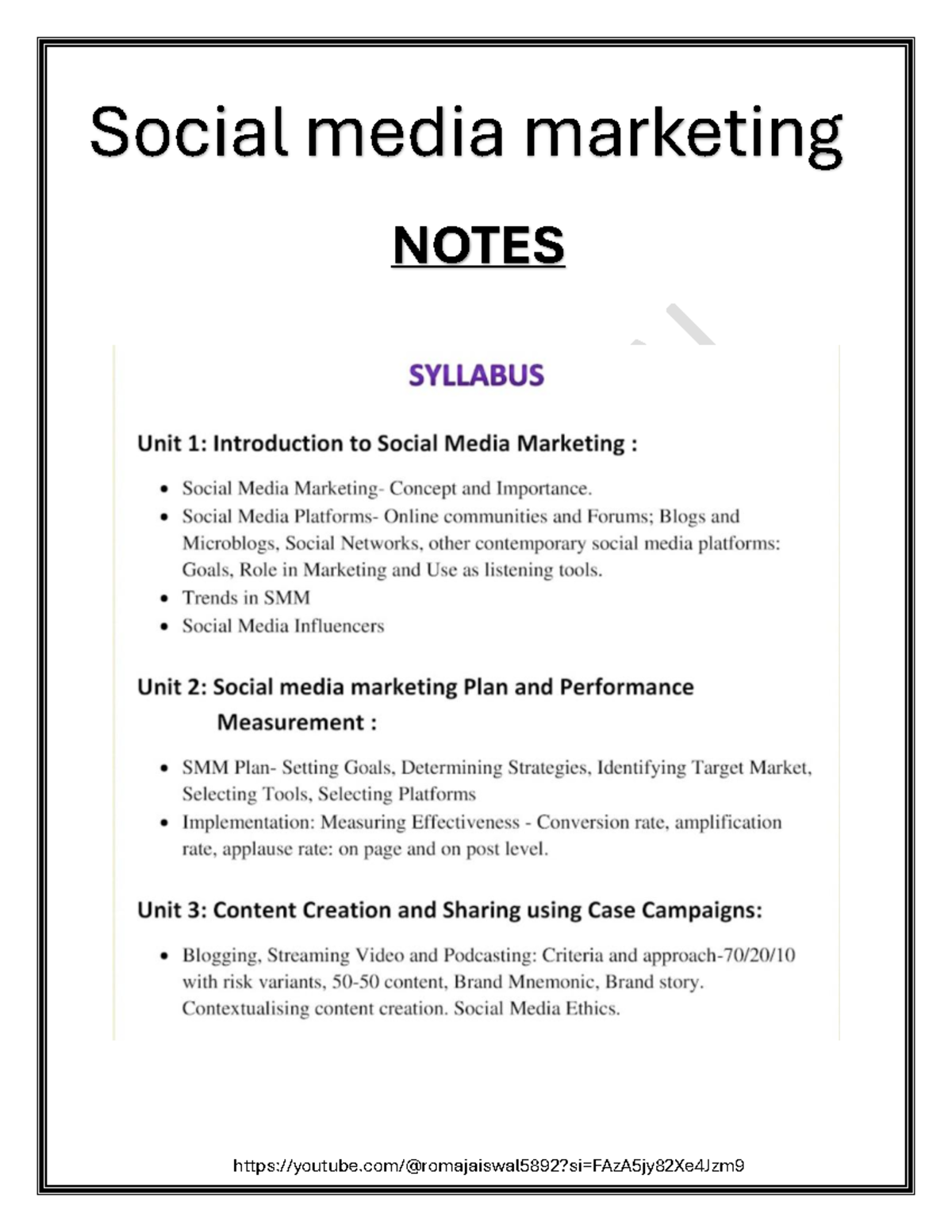 Social Media Marketing Overview and Key Strategies (ENG 101) - Studocu