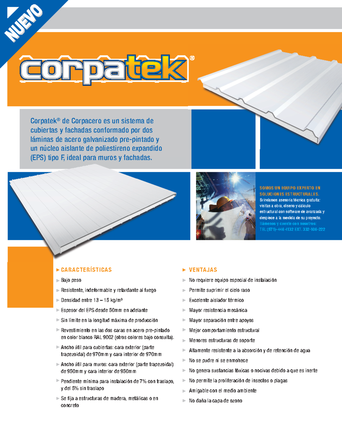 Guía Completa de Corpatek® (CIV-202) - Paneles Sándwich para Cubiertas ...