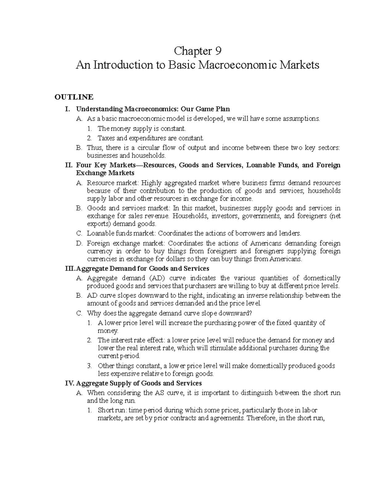 Chapter 9 Class Outline - Chapter 9 An Introduction to Basic ...