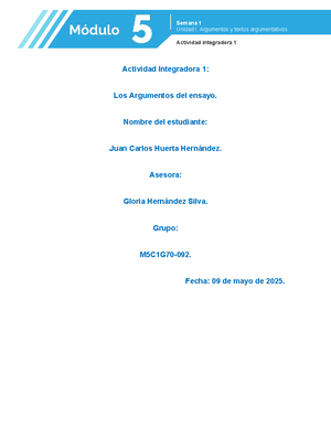 [Solved] actividad integradora 6 modulo 3 - español (mod4) - Studocu