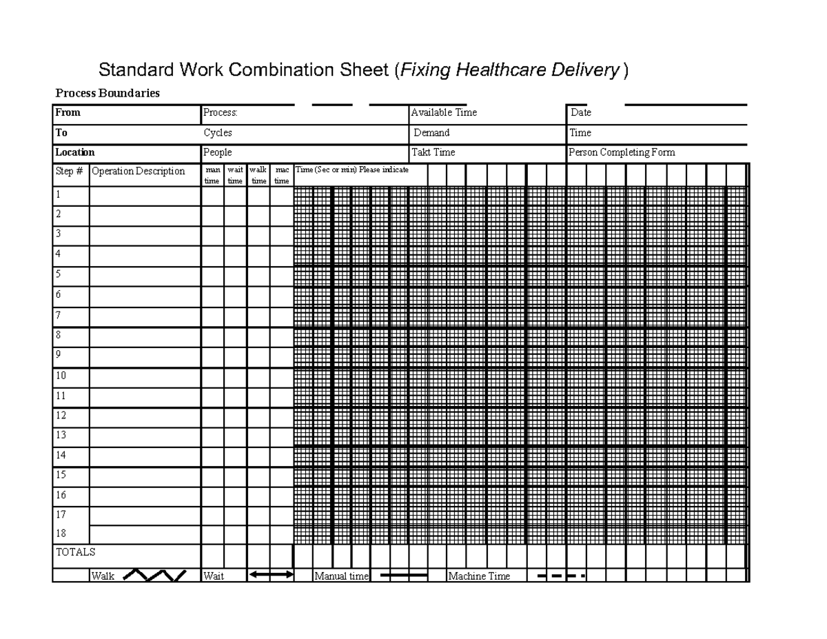 Standard Work Combination Sheet PHDS - Standard Work Combination Sheet ...
