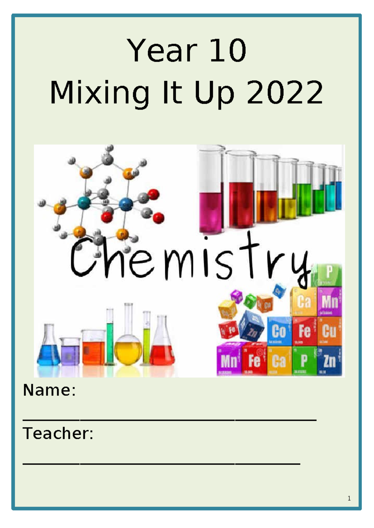 Year 10 Chemistry Course Outline & Revision Guide 2022 - Studocu