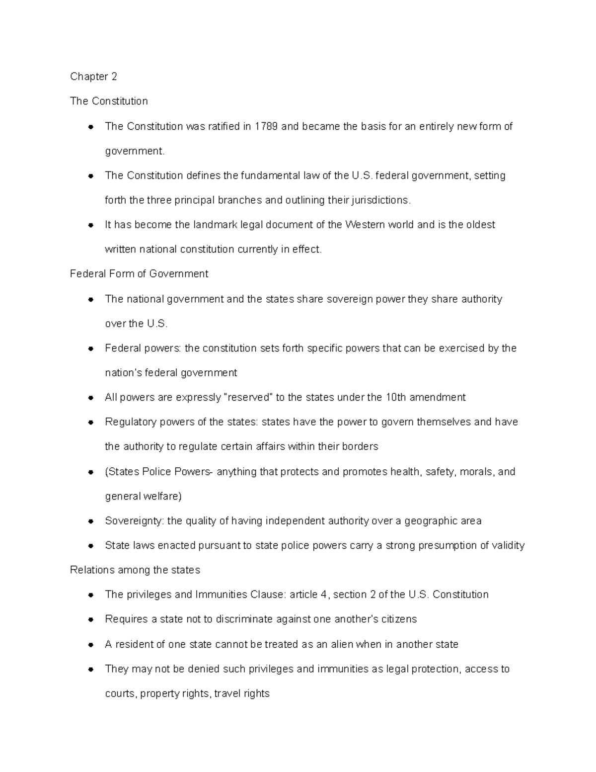Constitutional Law Overview: Key Principles and Amendments (LAW101 ...