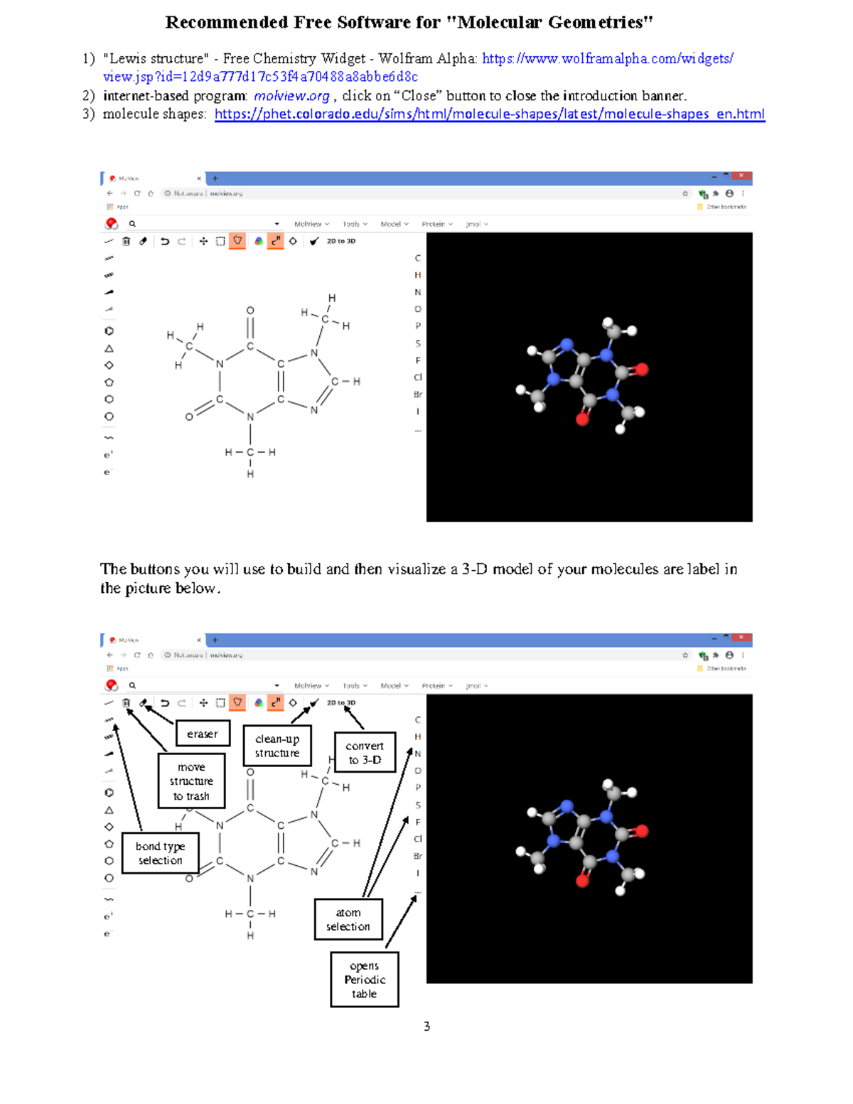 #08 3D Molecular Geometry: Building Lewis Structures & Visualization ...