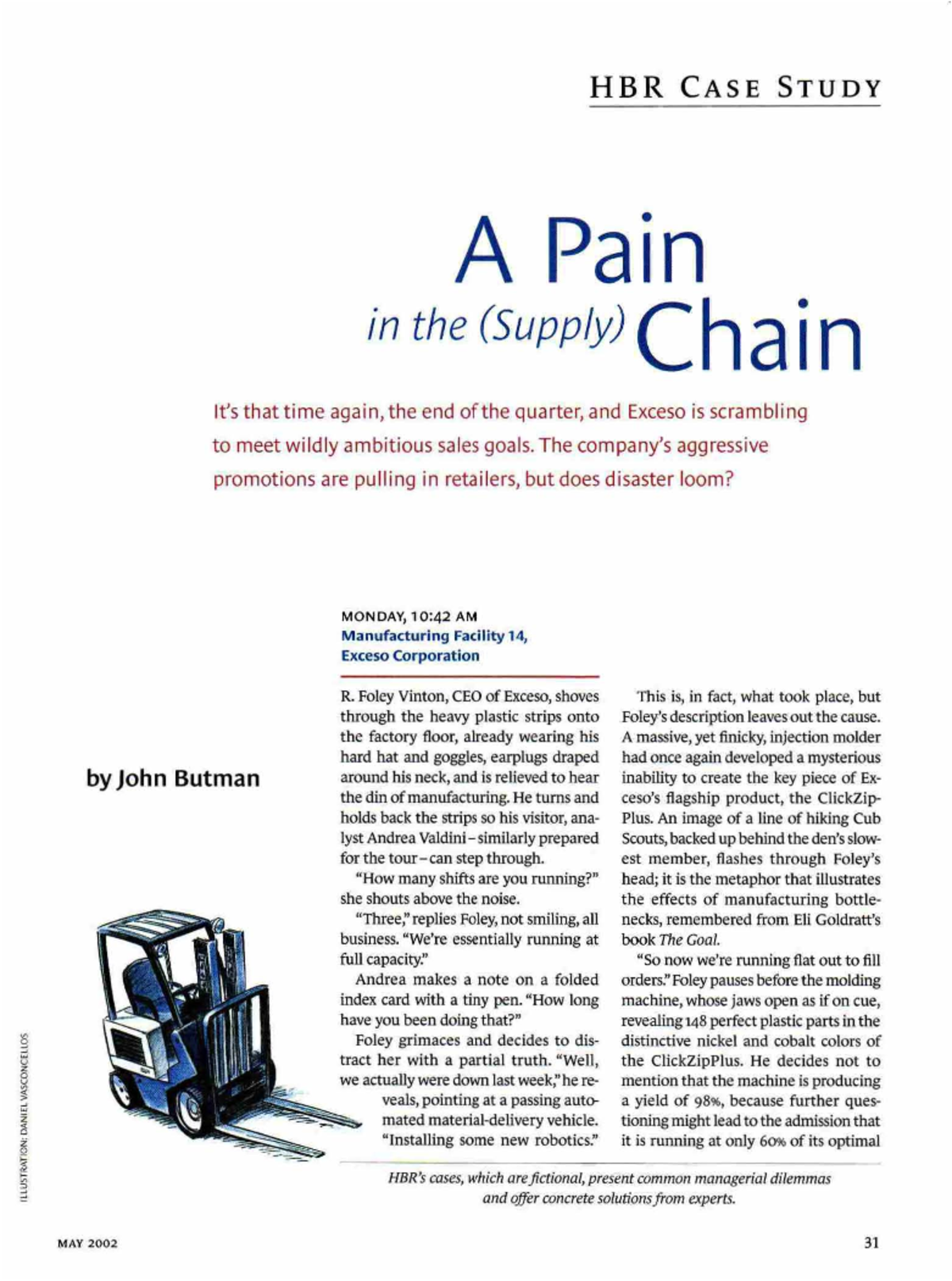 HBR Case Study: A Pain in the Supply Chain Analysis - Studocu