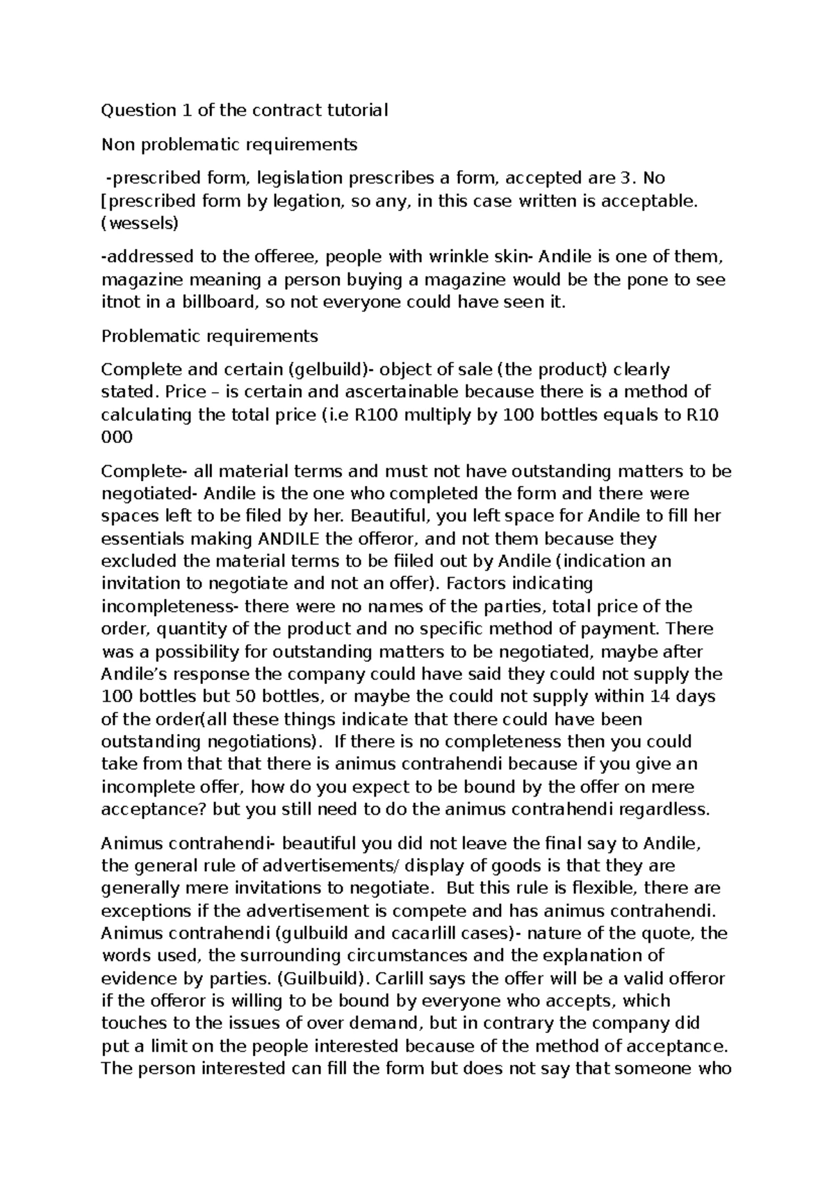 **Case Study: Minister of Justice & Correctional Services v Stransham ...