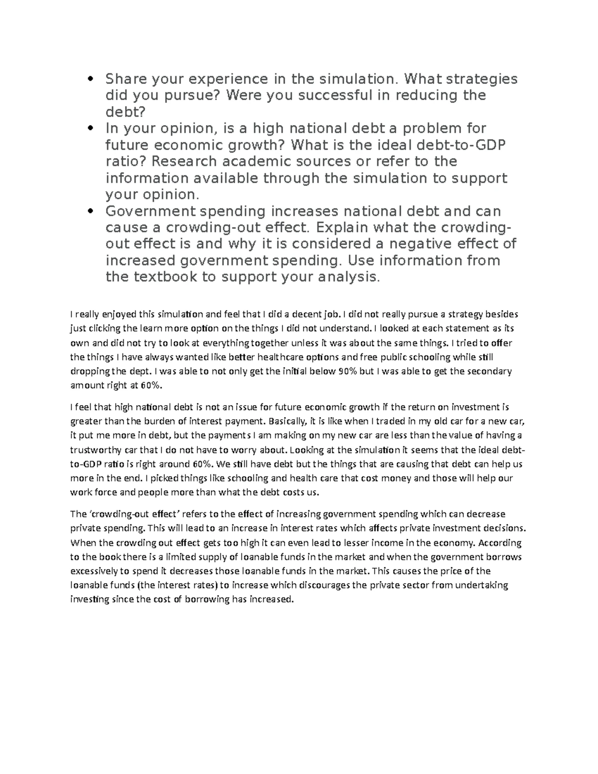 ECO 202 Module Two Short Paper - Module Two Short Paper: International ...