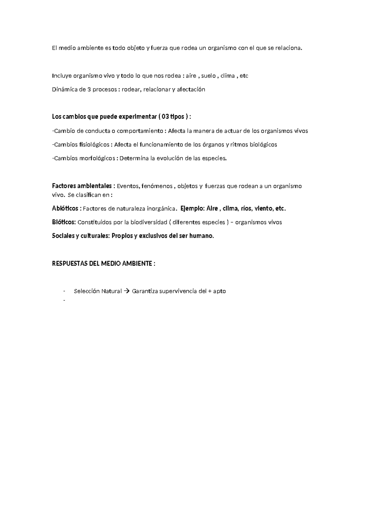 Curso Individuo Y Medio Ambiente - El medio ambiente es todo objeto y ...